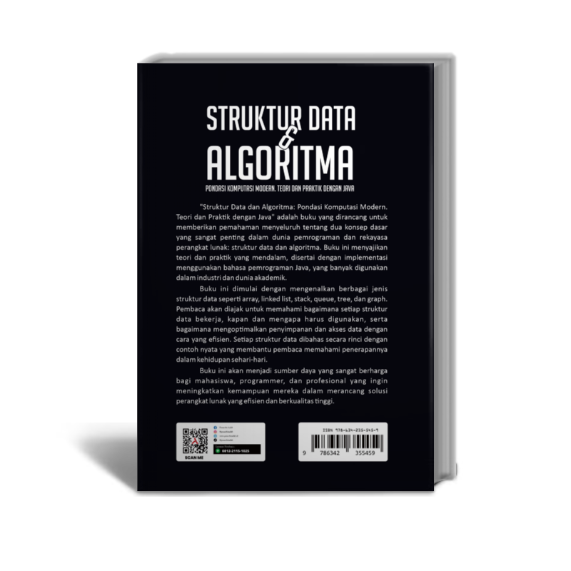 Struktur Data dan Algoritma: Pondasi Komputasi Modern. Teori dan Praktik dengan Java | Adab Store